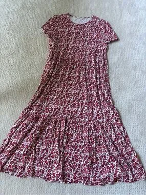 Boden | Dresses | Boden Pointsetta Pansy Bloom Red And Rose Floral ...